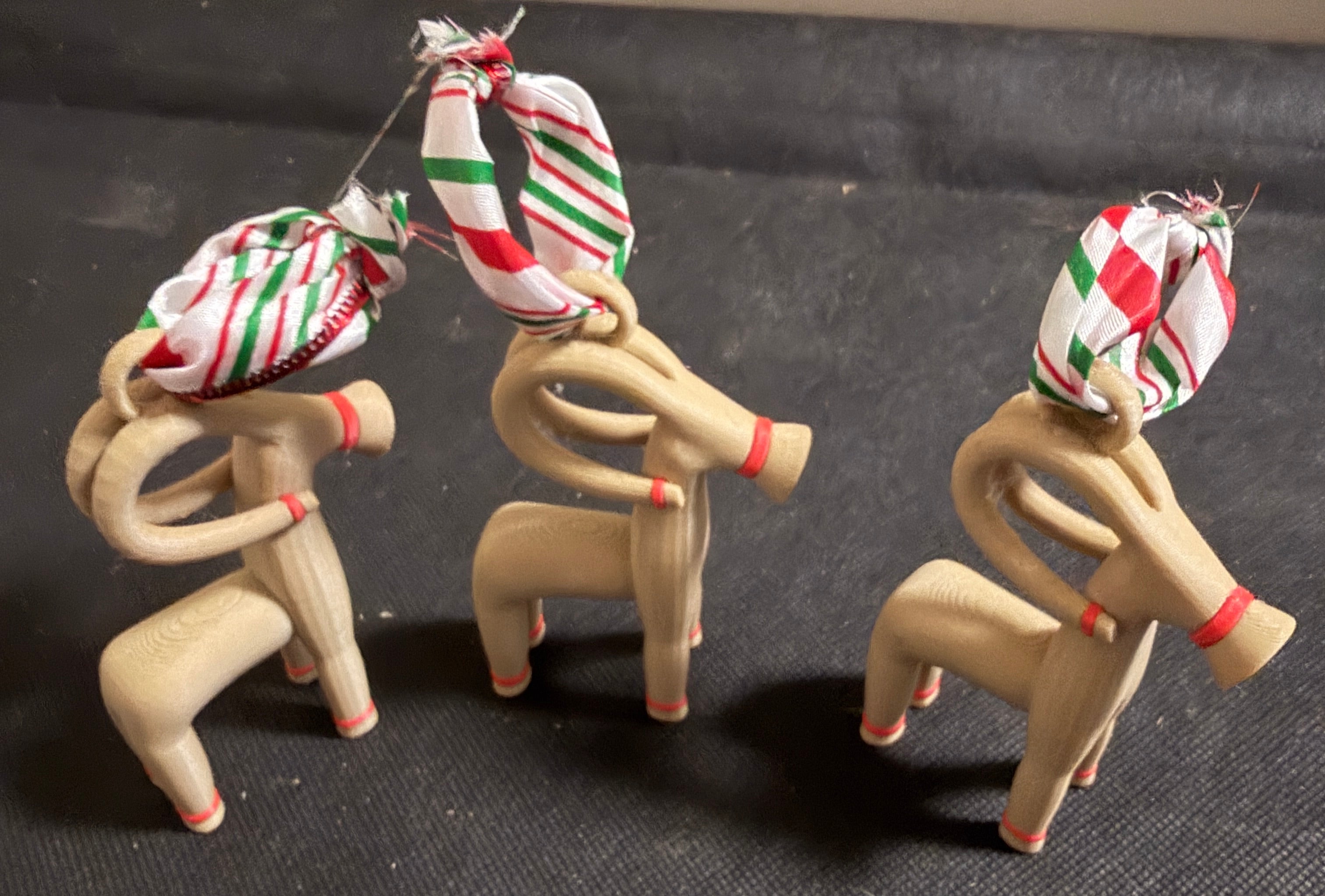 Julbocken Yule Christmas Goat 3D Printed Ornaments – Argent Engraving